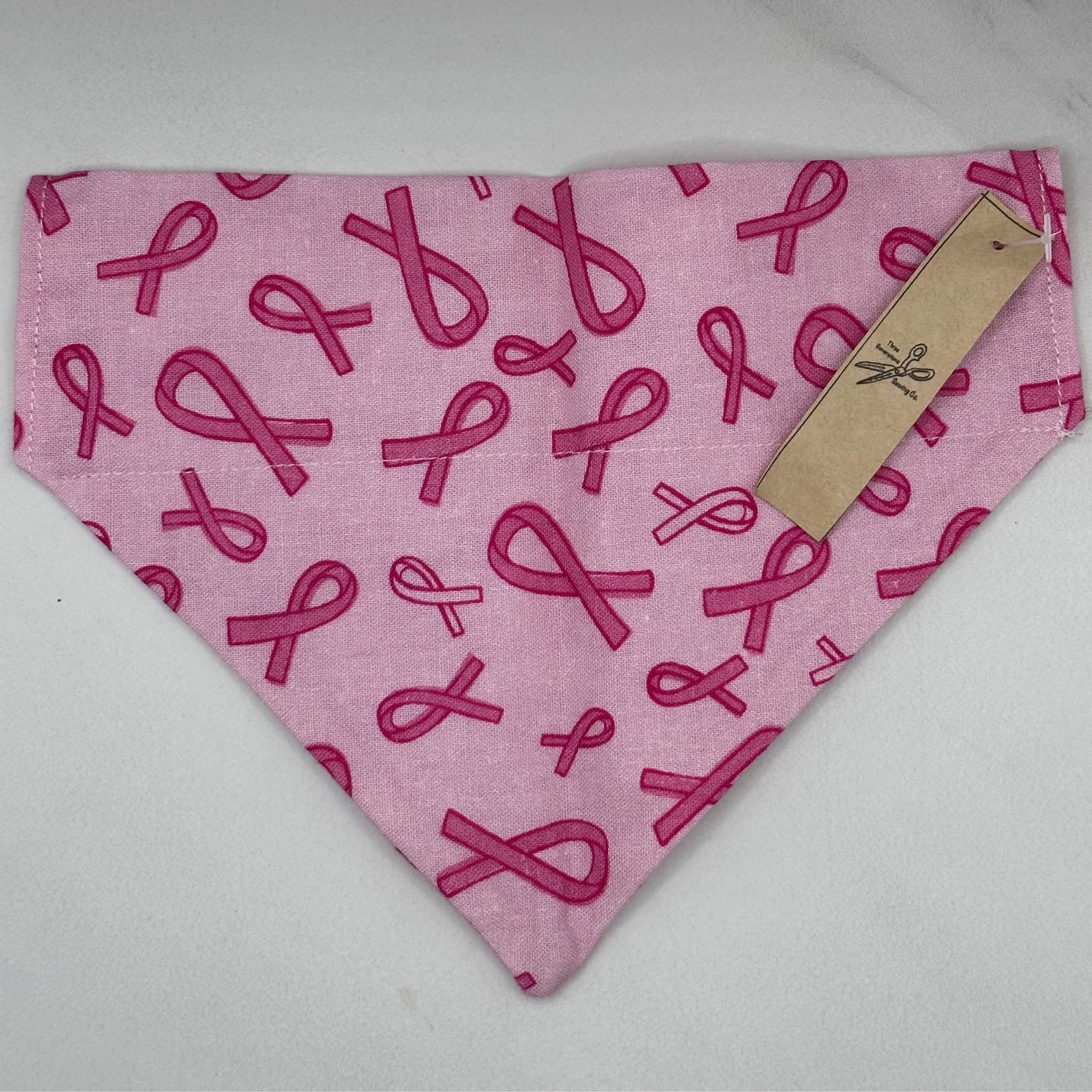 Breast cancer ribbons bandana | Three generations sewing co.